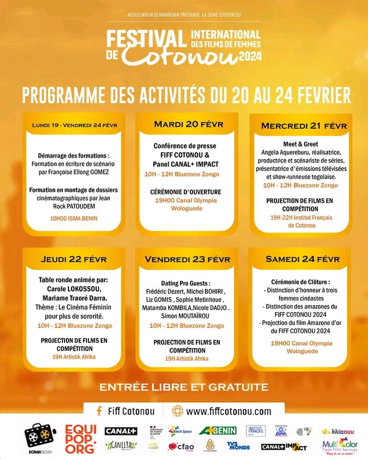 Le Festival de Cotonou s’ouvre mardi prochain - 24 HEURES AU BENIN