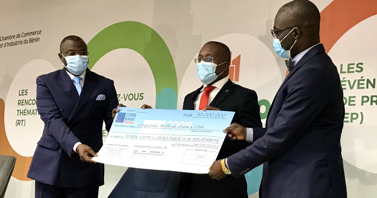 Coris Bank et JNP octroient 75 millions FCFA au FACS - 24 HEURES AU BENIN